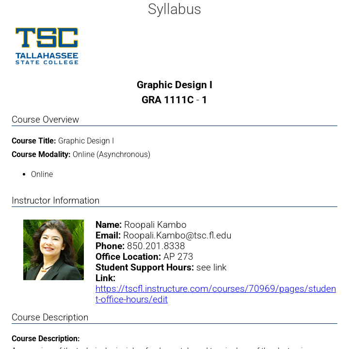Simple Syllabus